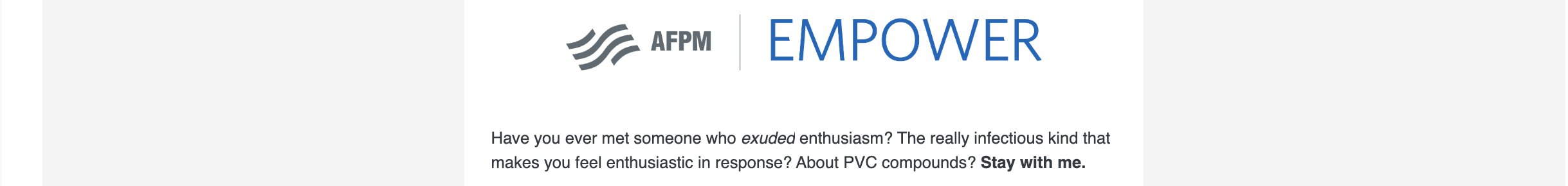 EMPOWER News Roundup - All things PVC | AFPM EMPOWER